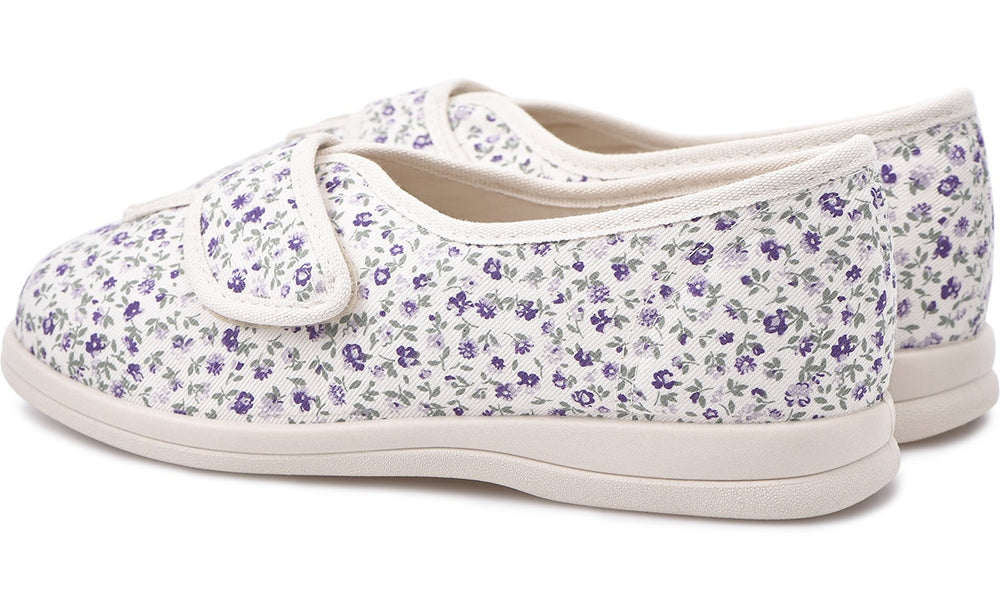 Sally. Pretty wide slipper-shoes ideal if you suffer with hot feet